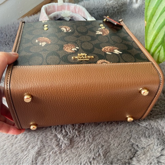 Coach | Bags | Nwt Coach Dempsey Tote 22 With Hedgehogs Super Cute ...